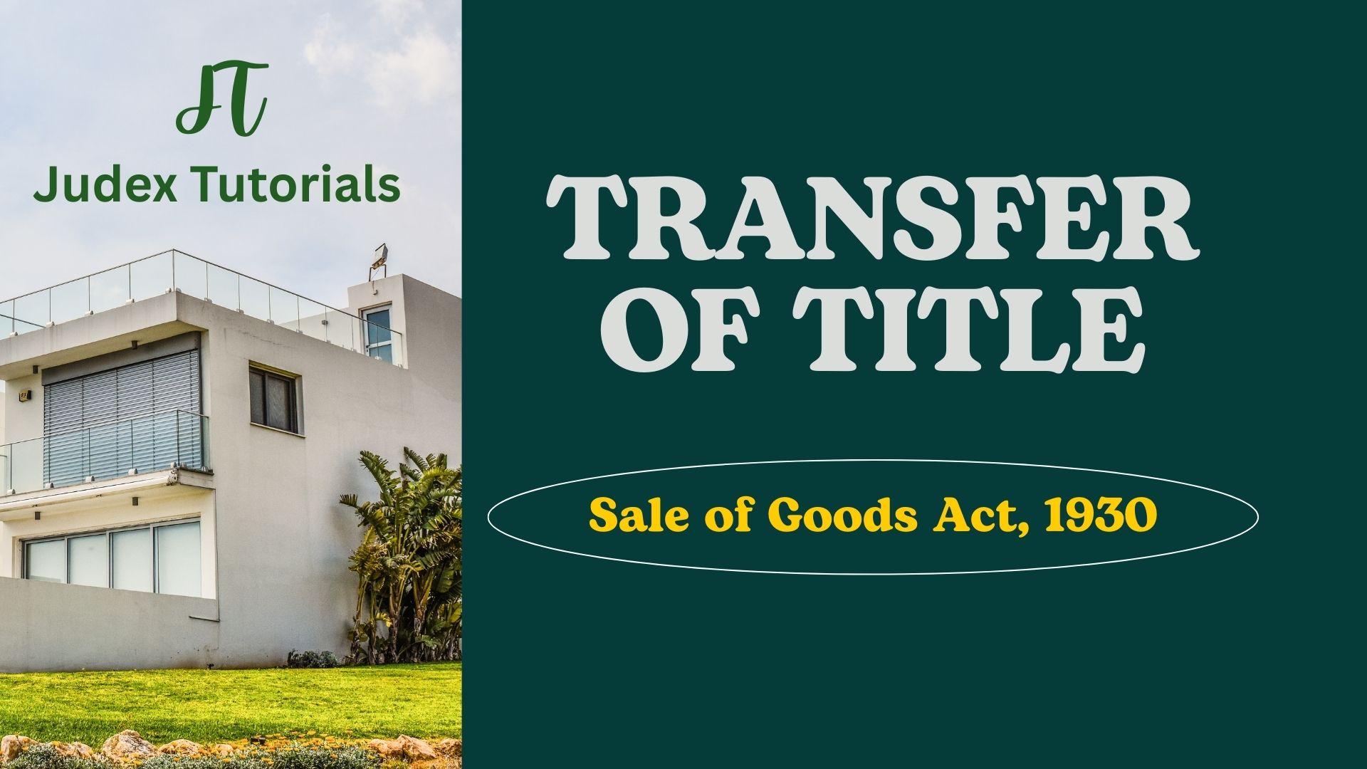 Transfer Of Title Sec 27 Under Sale Of Goods Act 1930